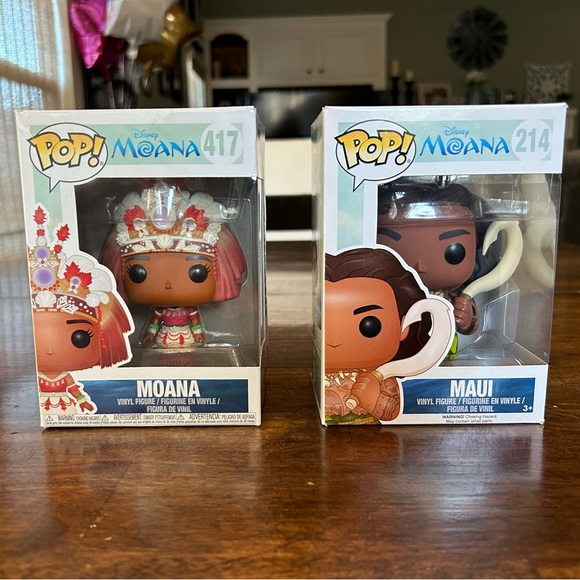 Funko | Toys | Moana Maui Funko Pop 24 And Moana Moana Funko Pop 417 ...